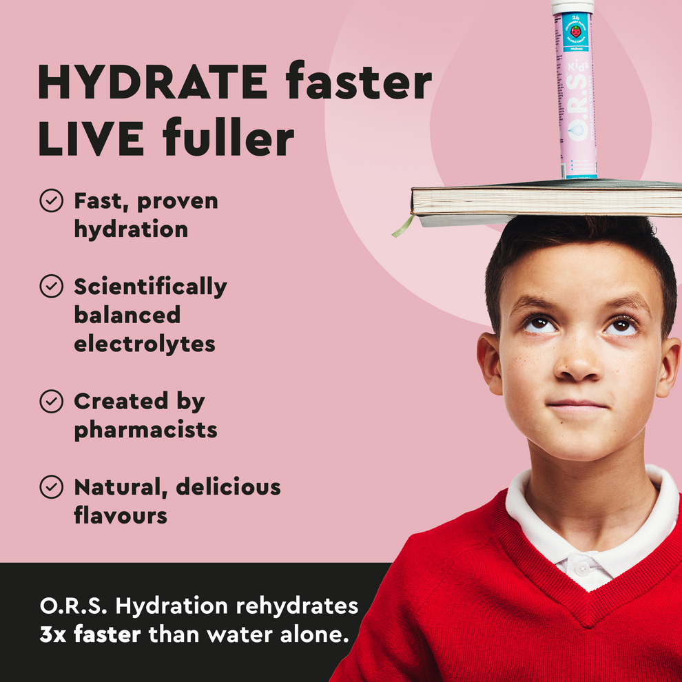 Electrolytes for Kids - Natural Strawberry Flavour – O.R.S Hydration
