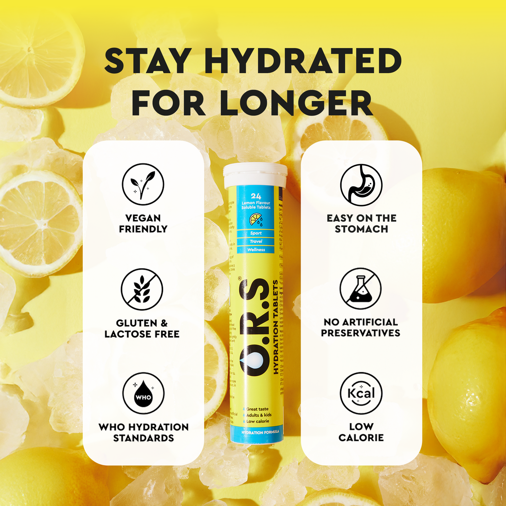 O.R.S Hydration Tablets - Rehydration Tablets with Electrolytes