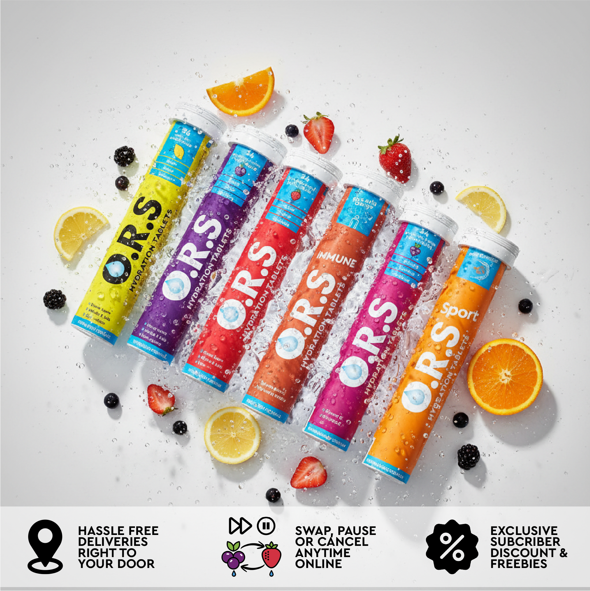 O.R.S Hydration - Save 50% on Electrolyte Subscription