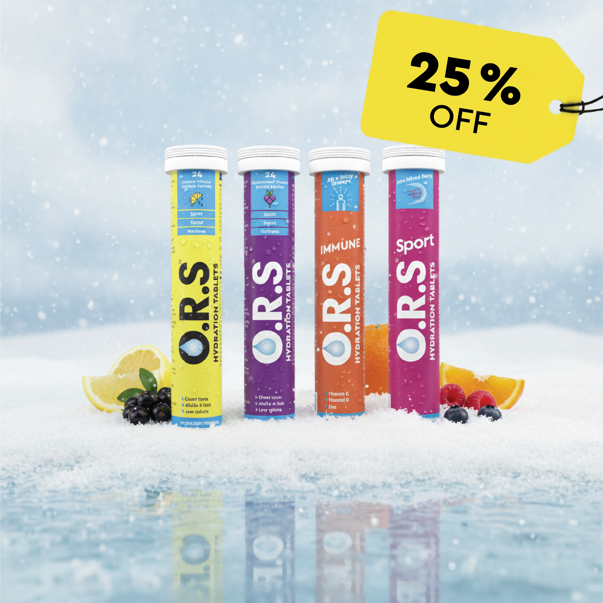 O.R.S Hydration - Dehydration Tablets for Electrolyte Drinks